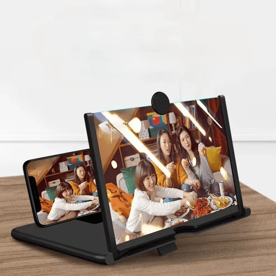 Curved Screen Amplifier, Creative 3D Mobile Phone Amplifier, 12 Inch ...