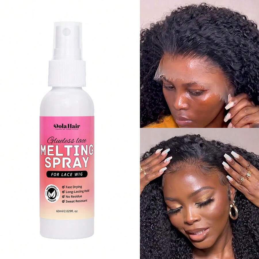 60 Ml Lace Melting Spray For Glueless Wig Install, Strong Hold Lace ...