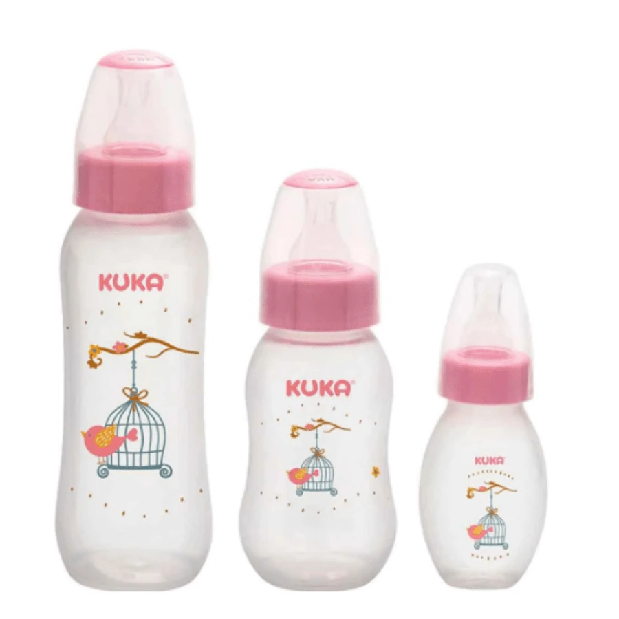 Kit 3 Mamadeiras Kuka Bico universal Aquarela Verde - kuka baby | SHEIN Brasil