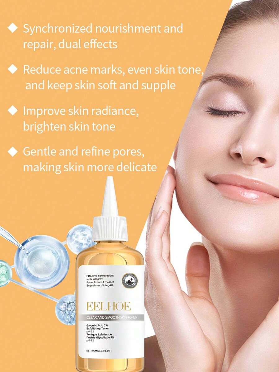 Glycolic Acid 7% Toner, Resurfacing, Exfoliating, Pore Refinement, And ...