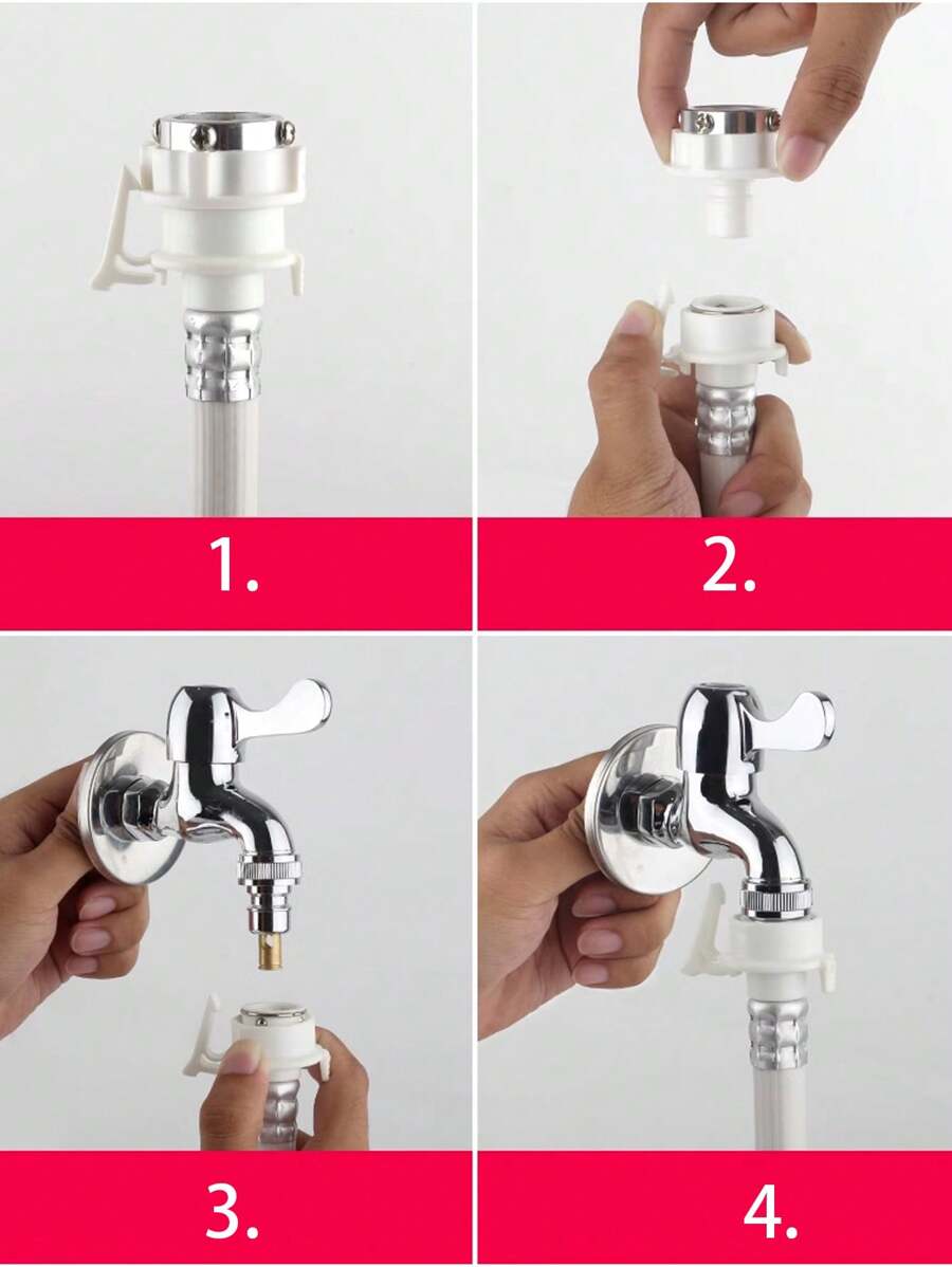 Stainless Steel Faucet Automatic Shut-Off Adapter, Universal Washing ...