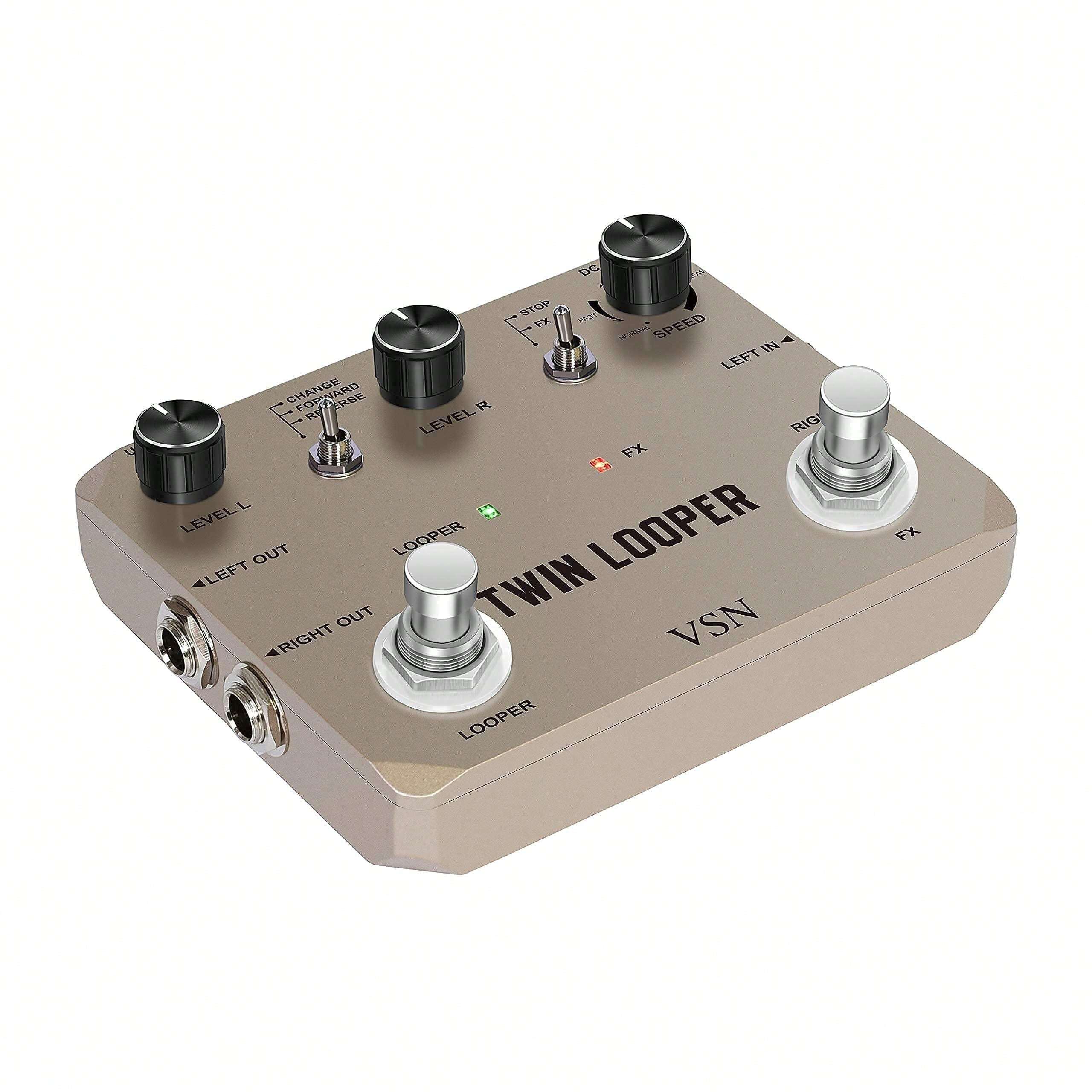 Pedal Looper, pedais de loop de guitarra estéreo, pedal de efeito de ...