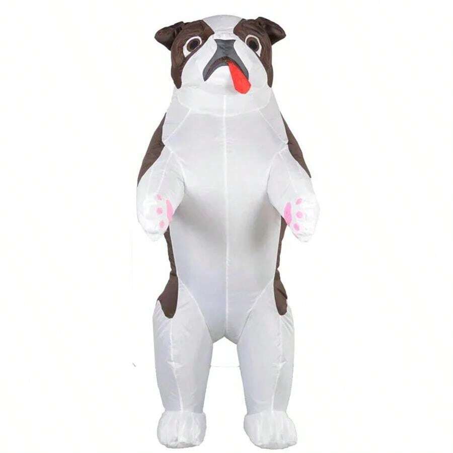 Inflatable Pug Dog Costume, Adult Funny Wrinkly Shar Pei Dog Outfit For ...