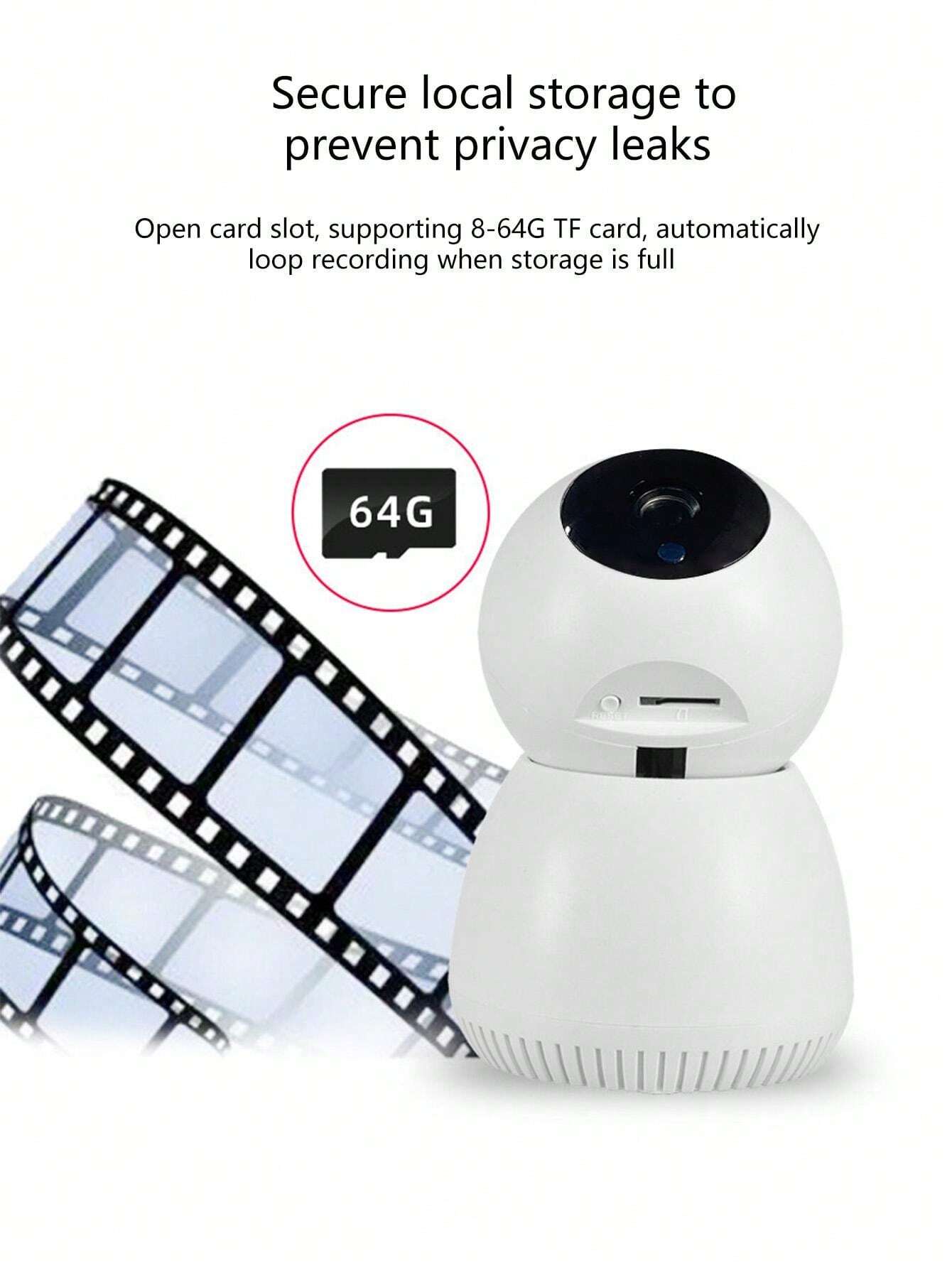 Home Security Camera, Wireless WiFi Smart HD Night Vision PTZ Camera ...