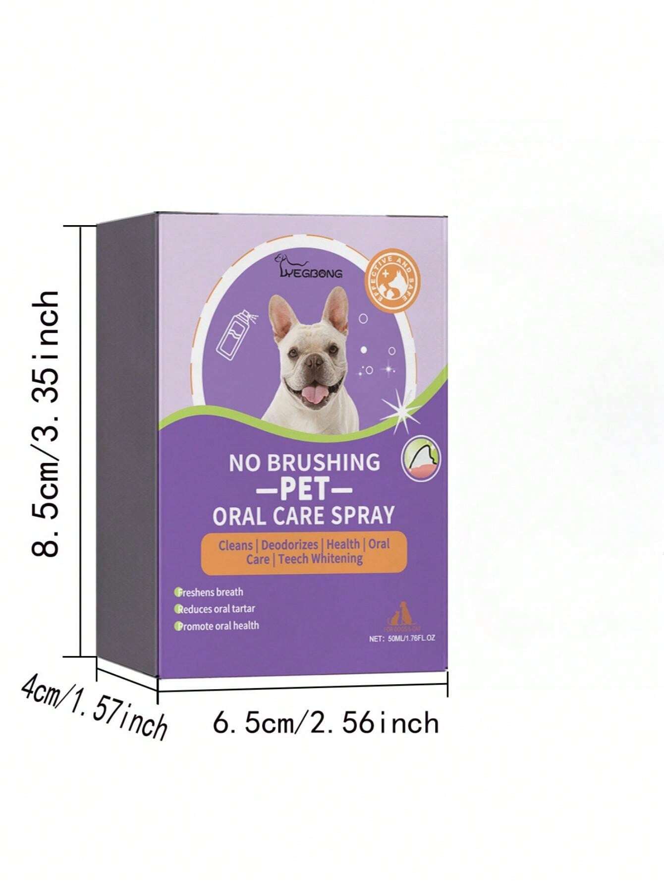 Dog & Cat Teeth Cleaning Spray Pet Oral Cleaning Tartar & Stain ...