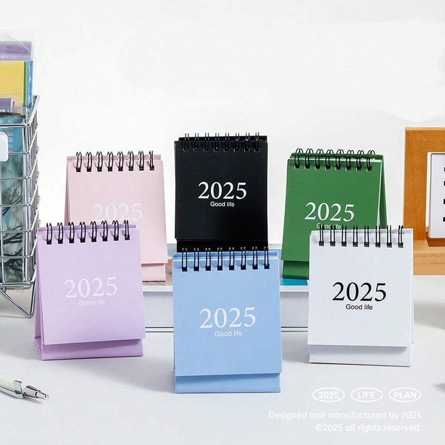 1pc Mini Desk Calendars From Jul. 2024 - Dec. 2025 Pocket Calendar ...