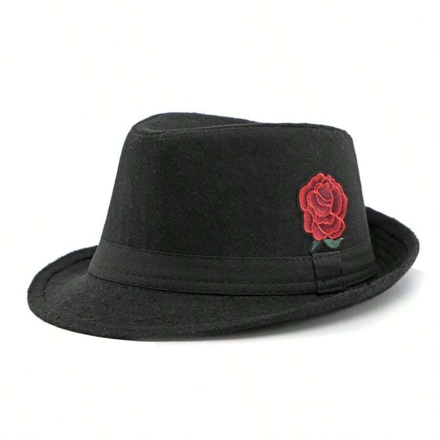 British Top Hat Winter Felt Fedoras Hat For Mid-Aged Men Wool Jazz Hat ...