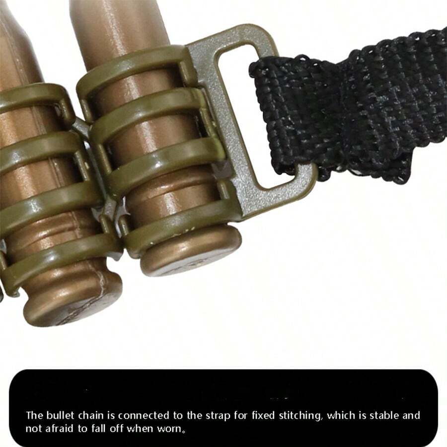 1pc Fake Bullet Chain, Pirate Prop Plastic Bullets, Military Model ...