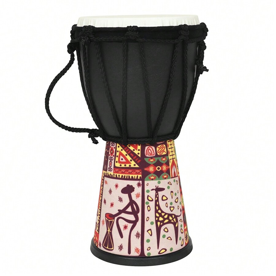 African Drum 4 Inch Handmade Traditional African Hand Drum Colorful ...