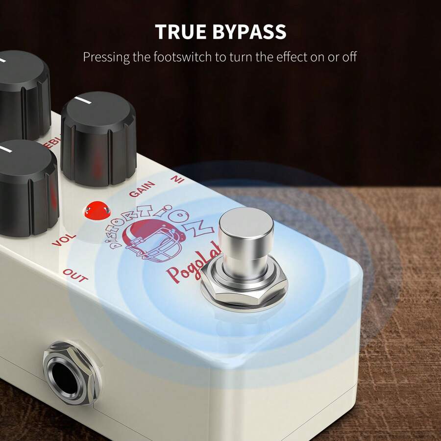 Distortion Guitar Pedal, Mini Analog Distortion Pedal, Two-Brand EQ ...