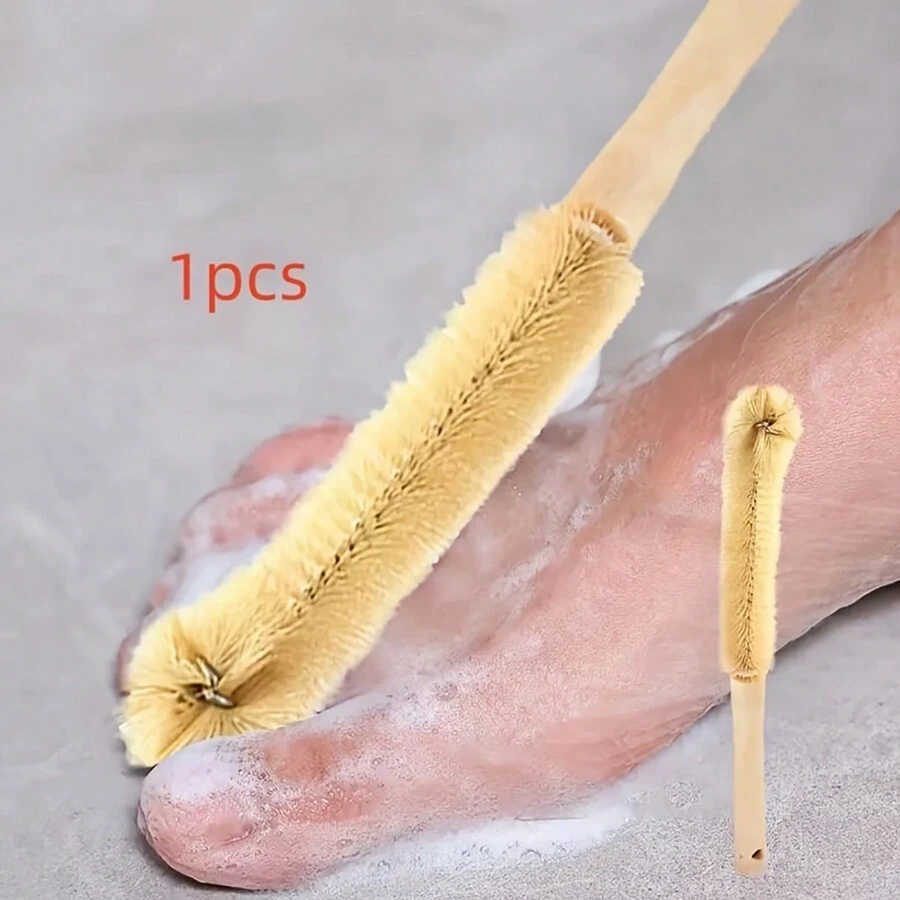 Easy-Grip Long Handle Toe Cleaning Brush - Reusable, Ideal For Seniors ...