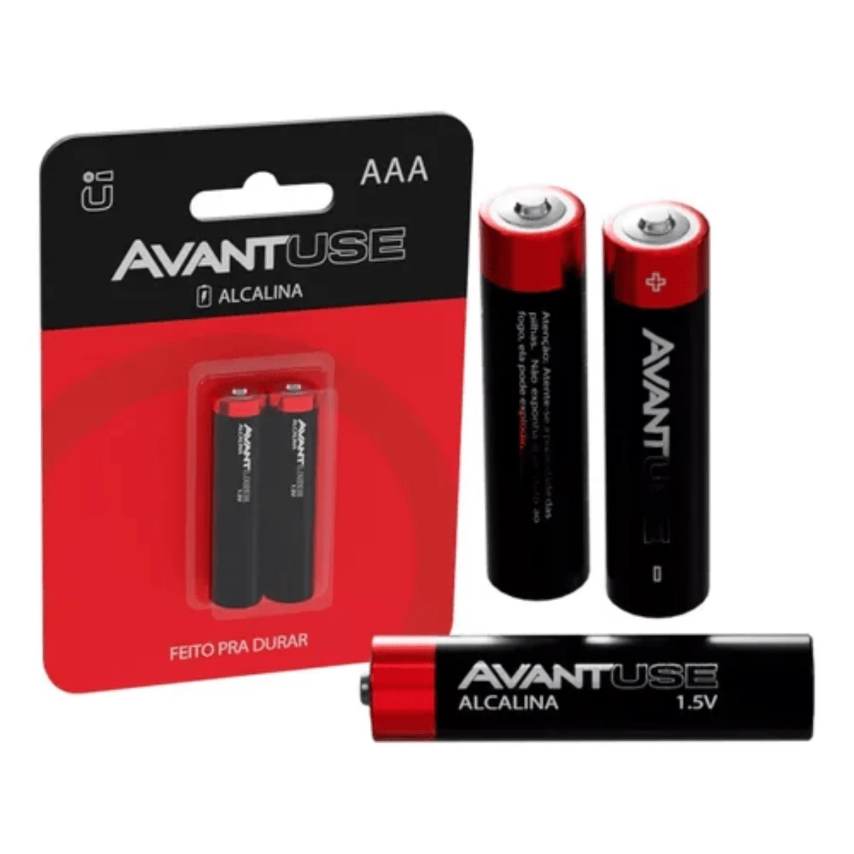 Kit Pilhas Alcalinas Aaa Pequena Com 02 Unidades 1.5v Avant | SHEIN Brasil