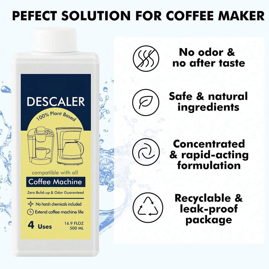 Coffee Appliance Descale Solution - 16.9oz (4 Applications), All ...