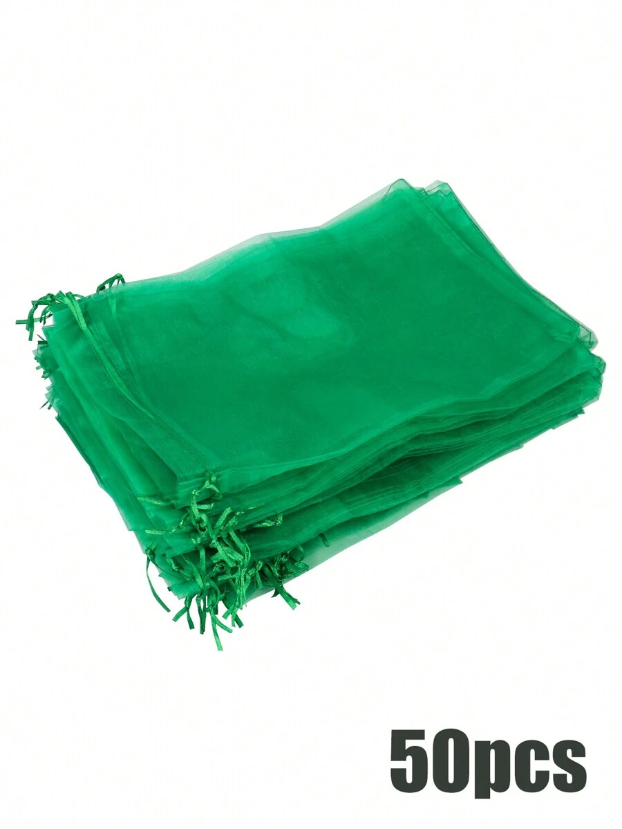 50pcs 1-Pack Plant Growth Protection Gauze Bags To Prevent Insects From ...