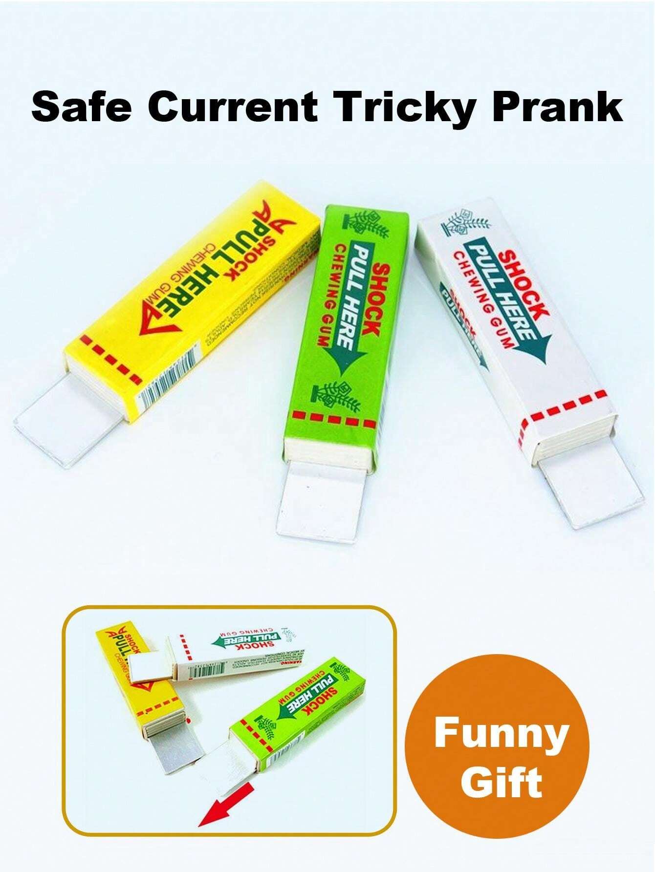 1pc Electric Chewing Gum, Electric Shock Prank Toys, Charged Chewing ...