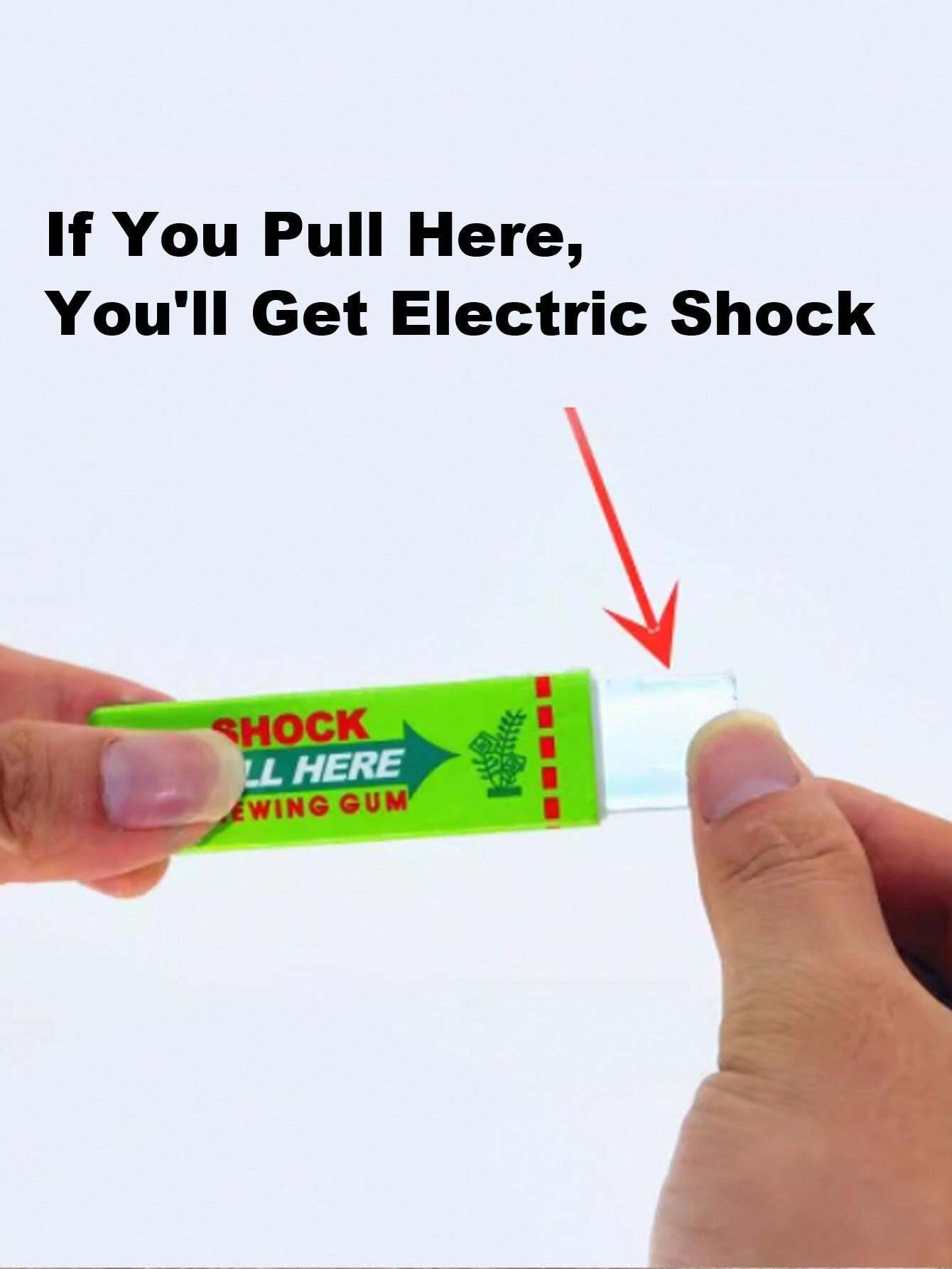 1pc Electric Chewing Gum, Electric Shock Prank Toys, Charged Chewing ...