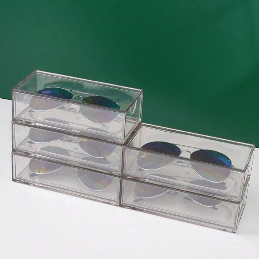 Acrylic Invisible Contact Lens Storage Box, Drawers Style Sunglasses ...
