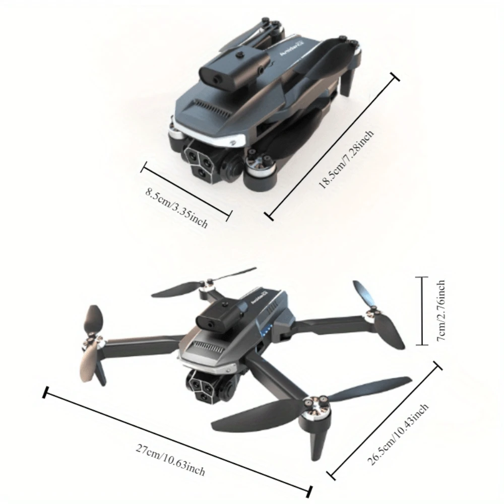 Dual Camera Folding UAV Remote Control HD Aerial Photography GPS Dual Battery Altitude Keeping ...