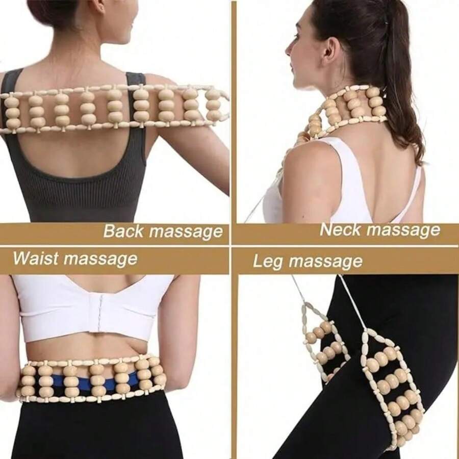 5 Pcs Wood Therapy Massage Tools Lymphatic Drainage Massager Body ...