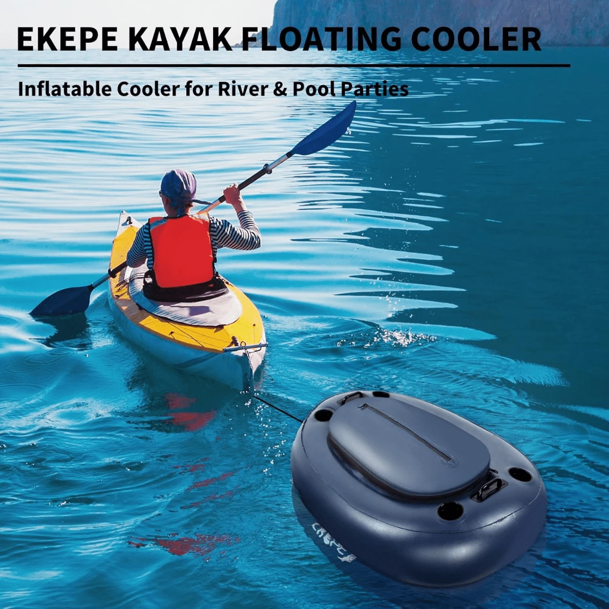 Inflatable Kayak Floating Cooler, 40 QT - River Cooler Float With Tow ...