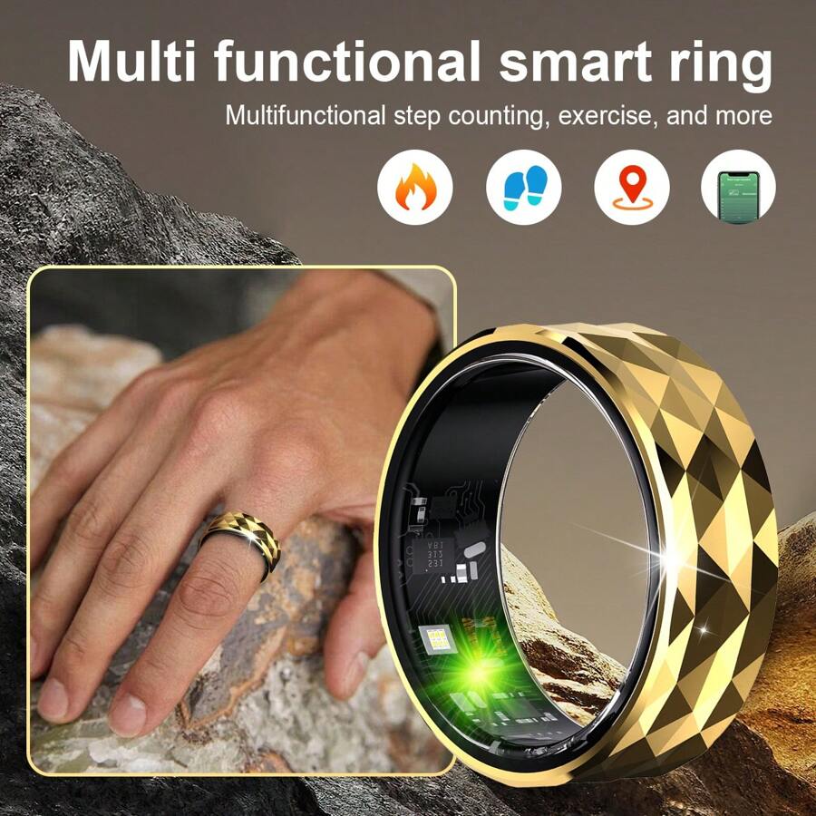 Smart Ring Fitness Tracker Exercise Smart Ring, Step Distance, Calories ...