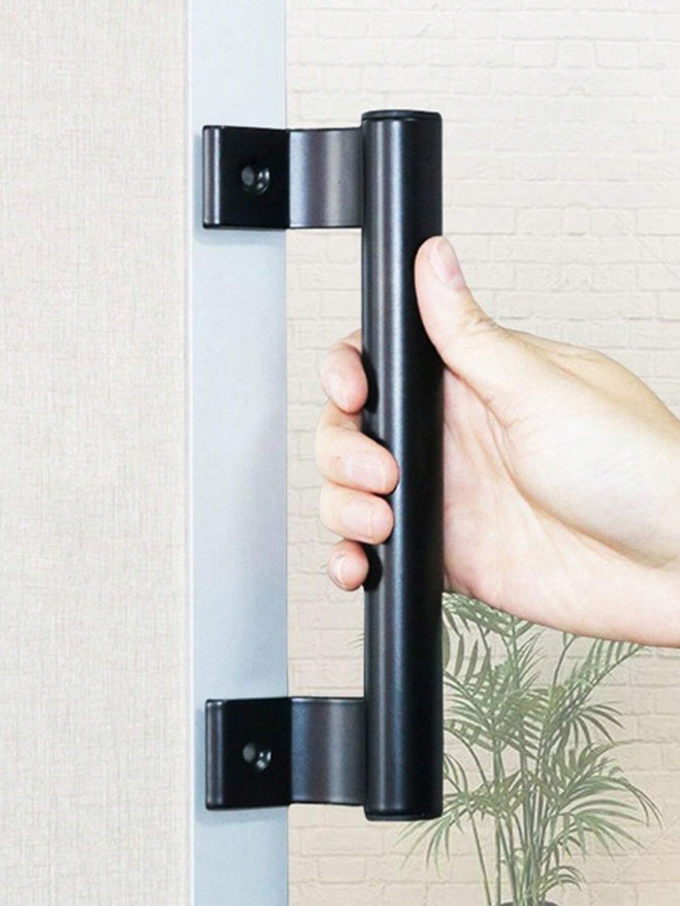 Black Aluminum Alloy Pull Handle, Door&Window Sliding Door Lock Handle ...