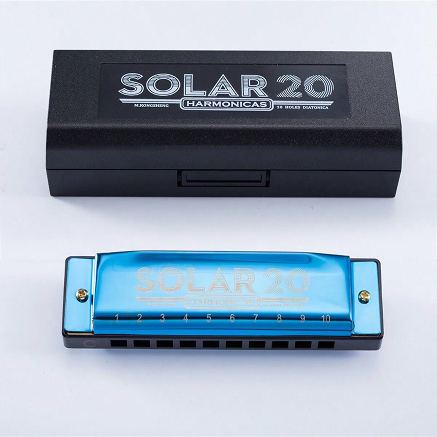 10 Hole Harmonica Key Of C Wind Instrument Blues Player Practice ...