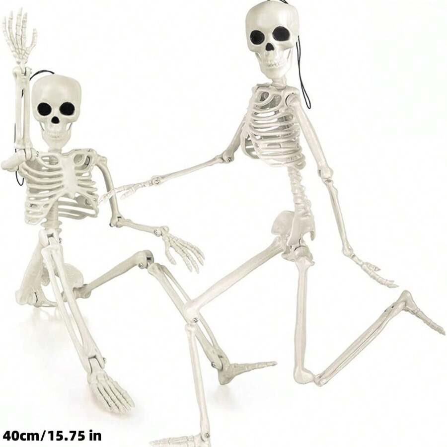 1pc Hanging Skeleton Halloween Decor With Movable Joints, Skeleton ...