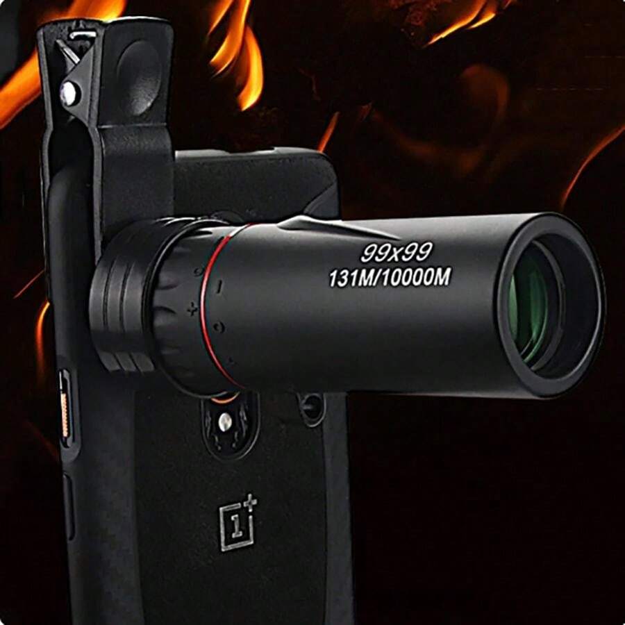 Monocular Telescope 99X99 HD Binocular Portable Green Film Optical ...