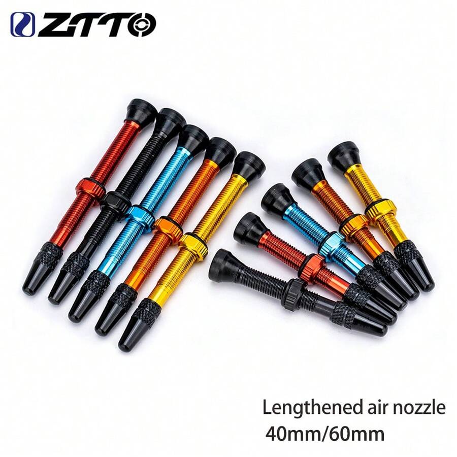 ZTTO Tubeless Tire Valve Stems, 40mm & 60mm Presta Valve For Mountain ...