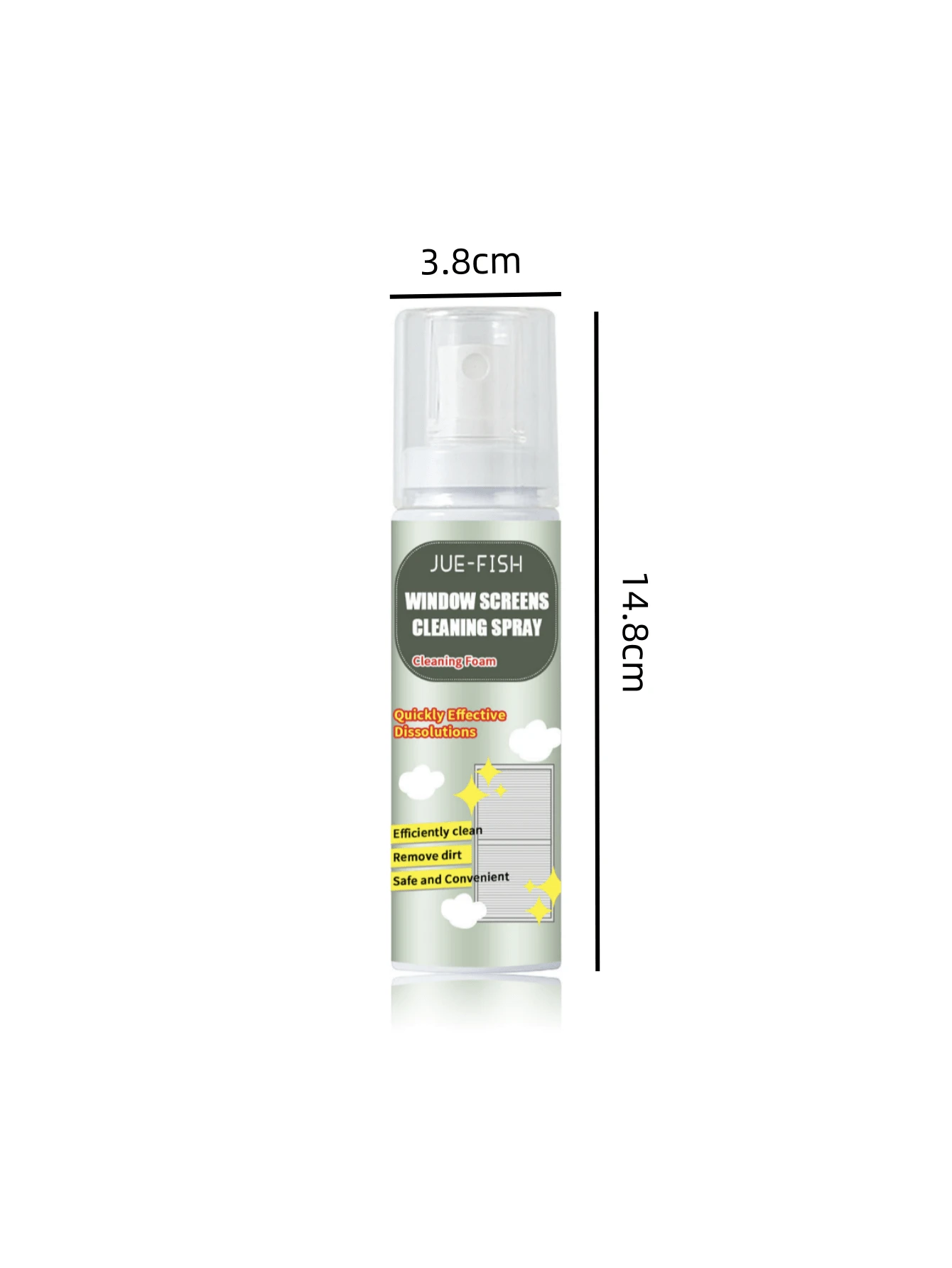 Jue-Fish Raamreiniger Spray Eéndelig Raamschermreiniging Krachtige ...