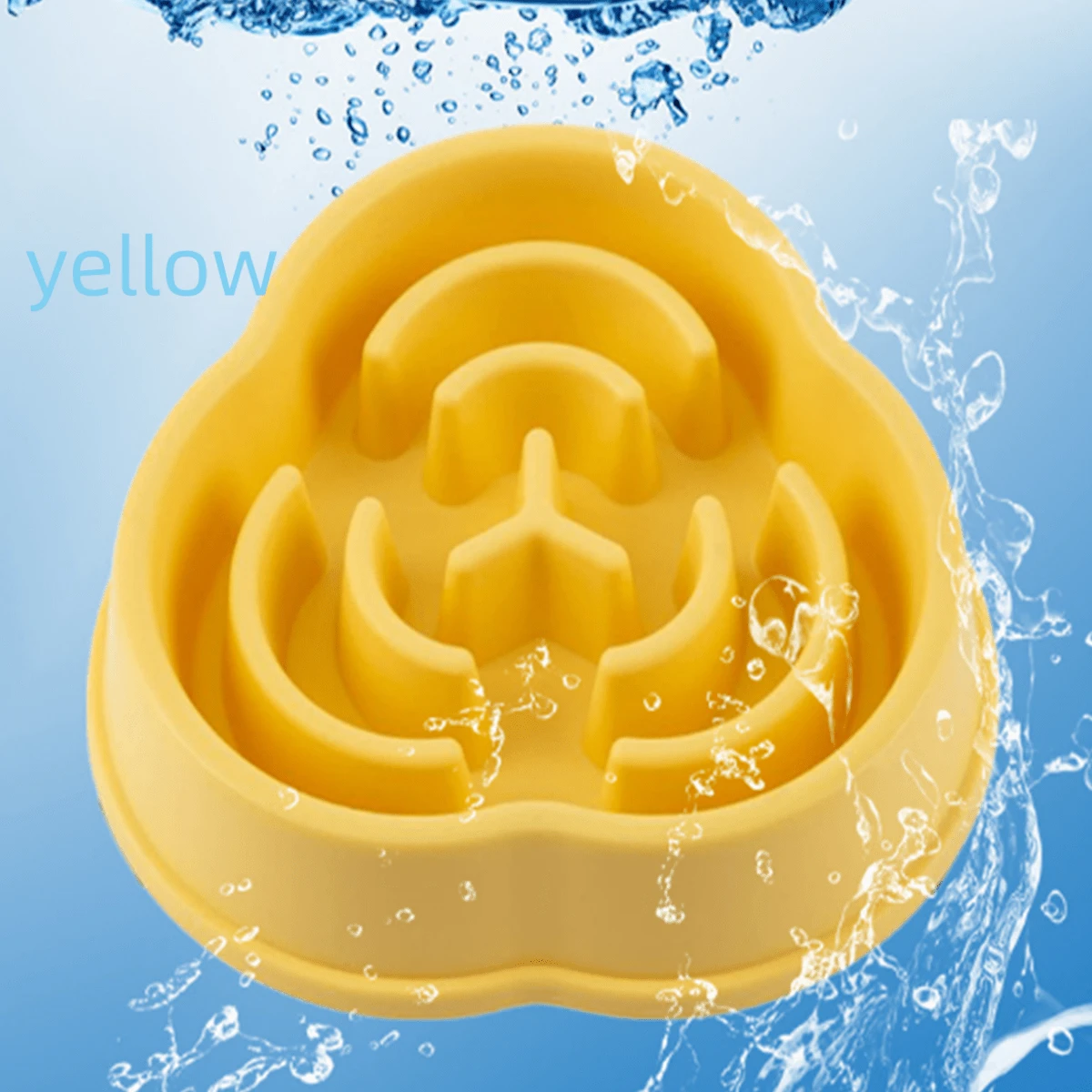 1pc Pet Slow Food Bowl Cat And Dog Food Bowl, A Slow Food Plate To ...