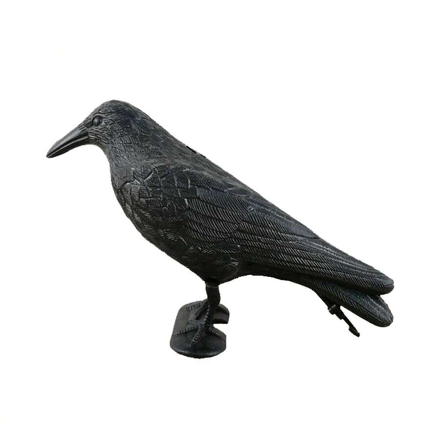 1PC Realistic Plastic Crow Statue - Decorate Your Home And Garden With ...