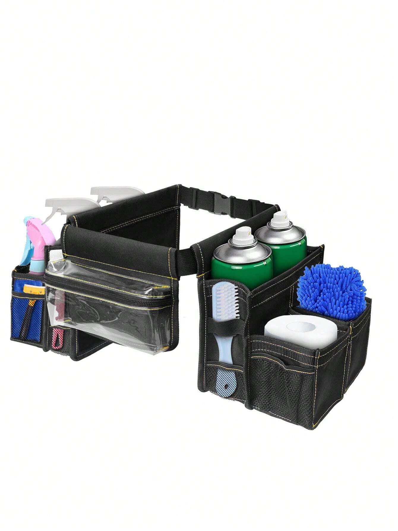Cleaning Belt,Tool Pouch Waist Apron With Pockets Cleaning Supplies For ...