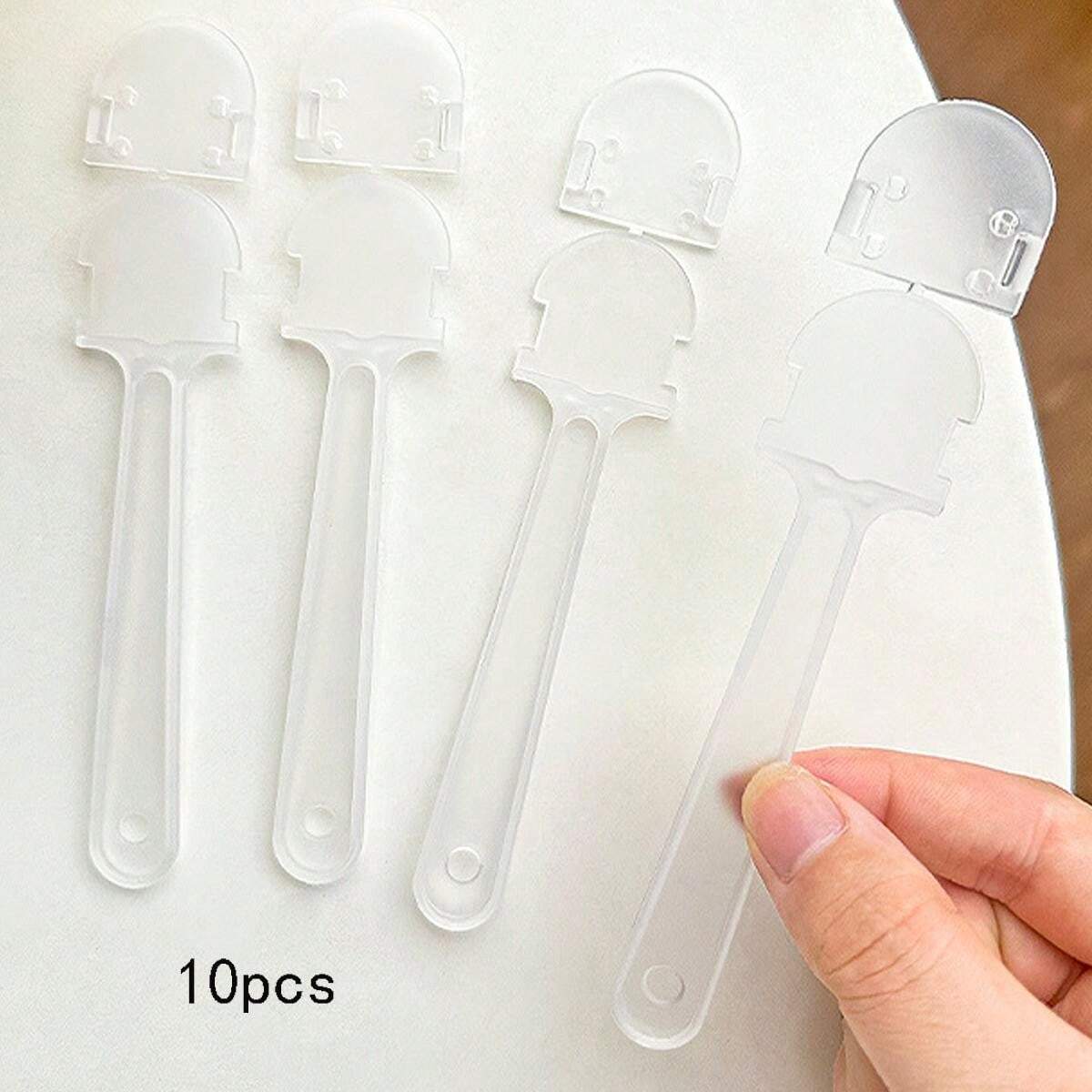 Mini Fan Handle Fan Handle, DIY Transparent Plastic Handle Graffiti ...