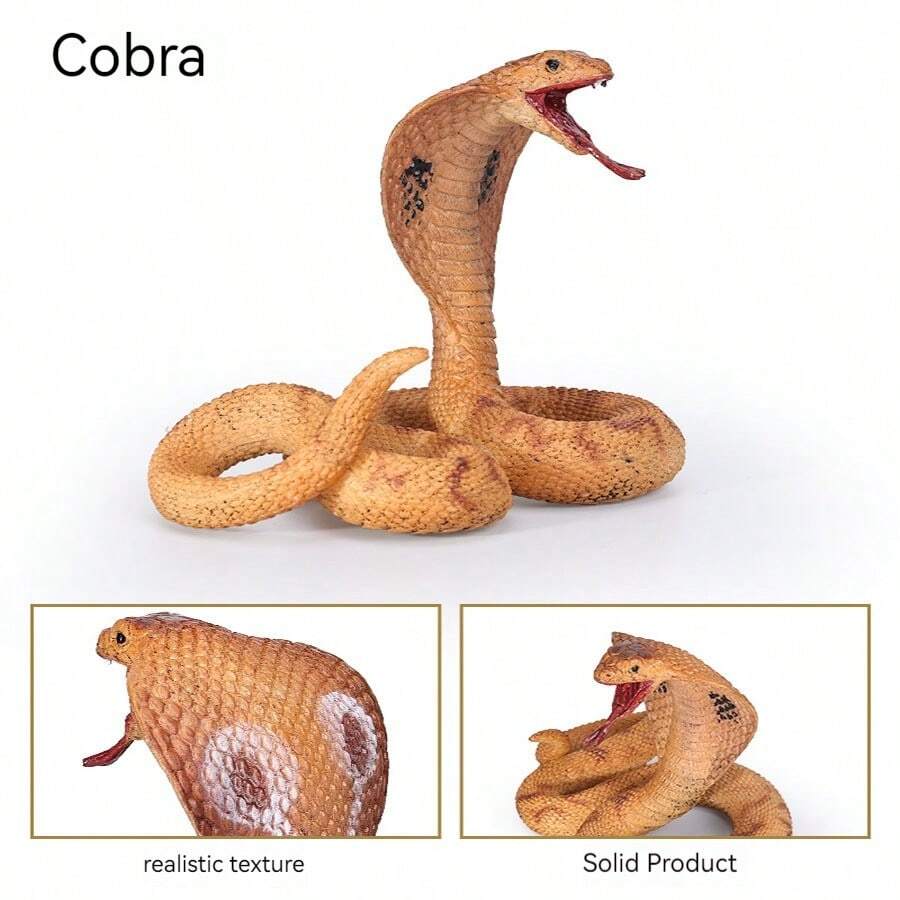 2024 New 1pc Hyper-Realistic Snake Model, Dual Color Options, Ideal As ...