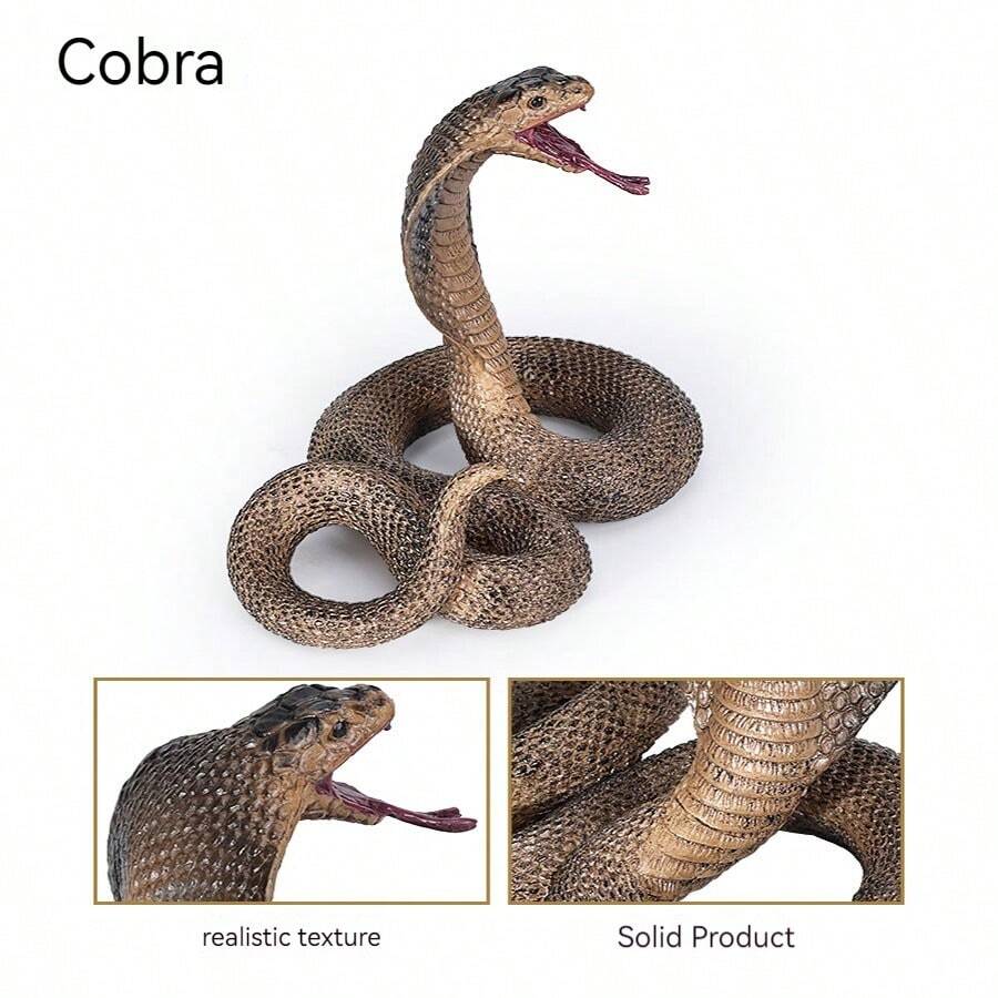 2024 New 1pc Hyper-Realistic Snake Model, Dual Color Options, Ideal As ...