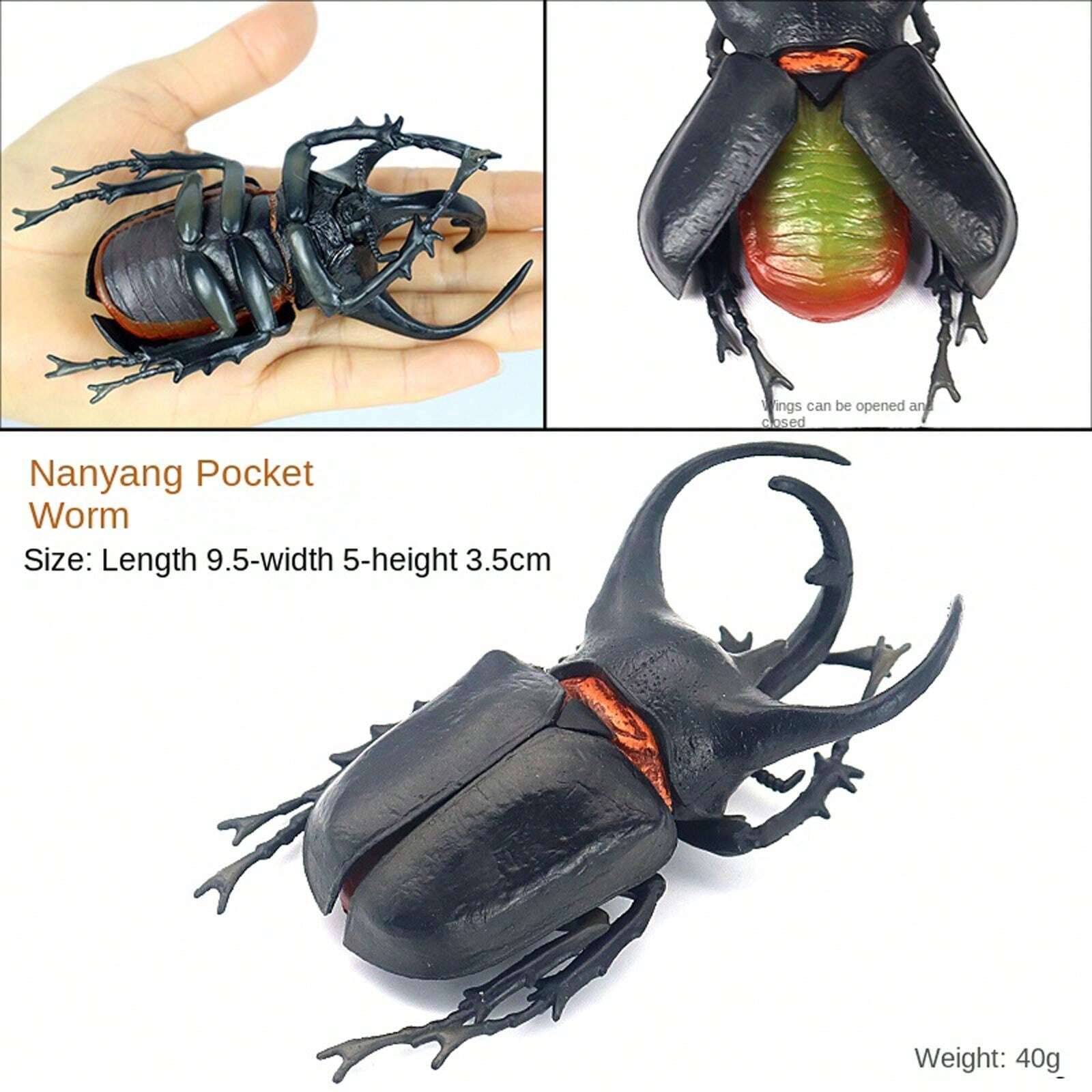 Lifelike Extra Large Realistic Insect Longhorn Beetle Model, Openable ...