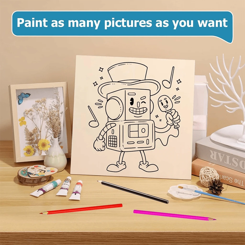 15 Pack Plywood Sheets For Laser Cutting And Engraving, 12x12 Inch ...