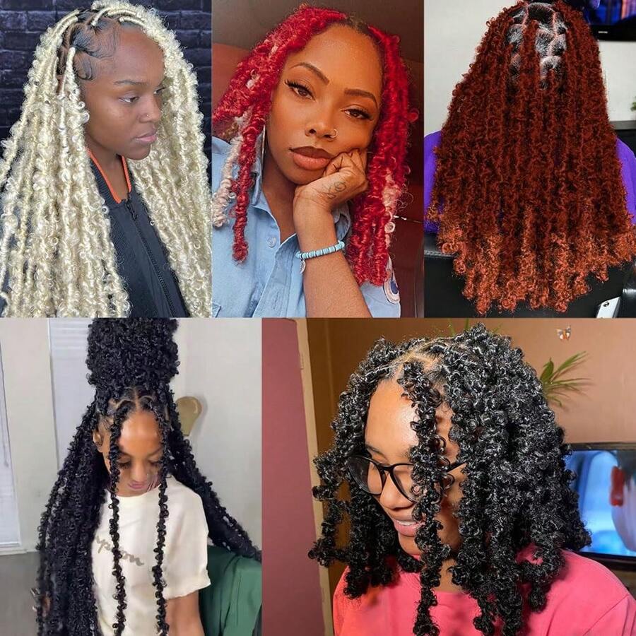 Butterfly Locs Crochet Hair Dreadlocks Meche Faux Locks Crochet Hair ...