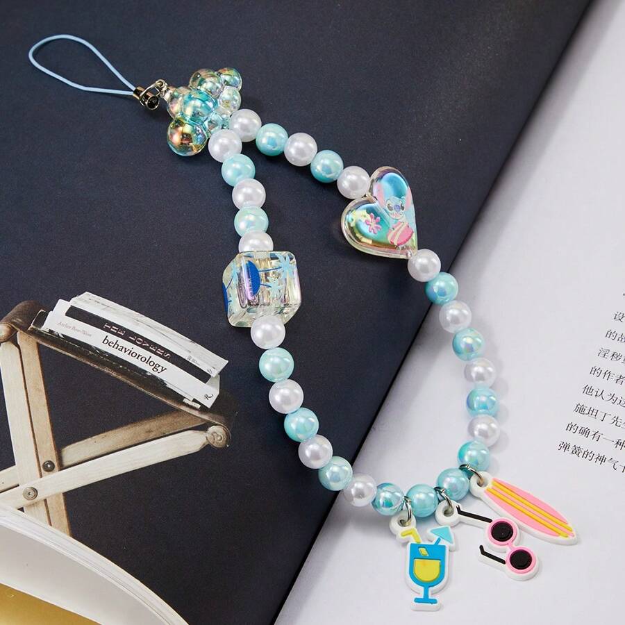 Miniso Disney Stitch Collection Colorful Summer Phone Charm | SHEIN