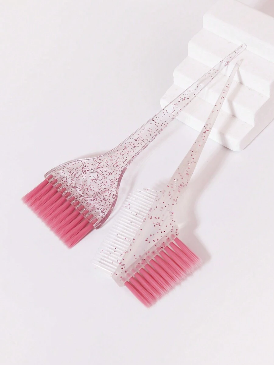 2-Piece Hair Dye Brush Set, Single And Double-Sided Large Color ...