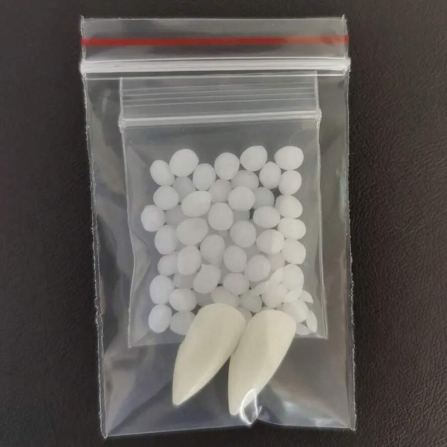 Suit Resin Vampire Teeth Fangs Props Diy Teeth Plus Glue Teeth Props ...