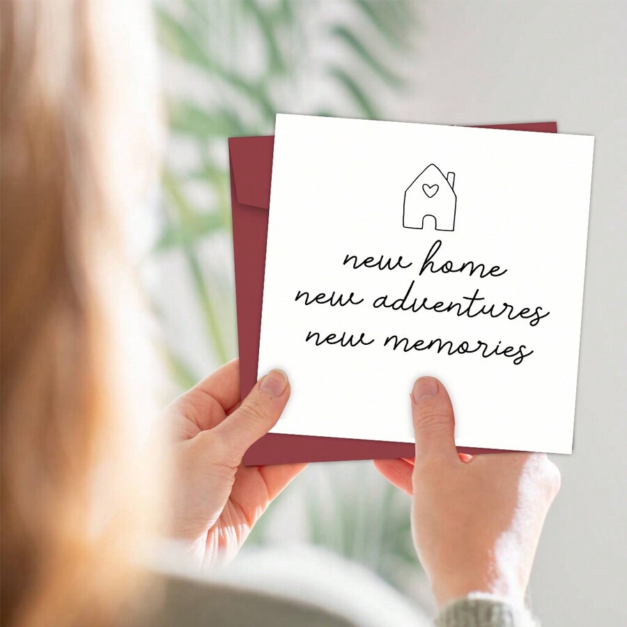 1pc Unique New Home Card - Heartwarming Greeting Card Celebrating New ...