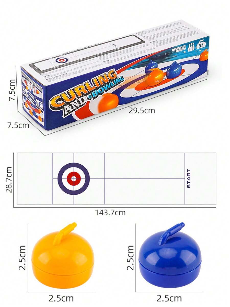 Multi-Use Table Top, Indoor & Outdoor Curling Game Set, Desk ...