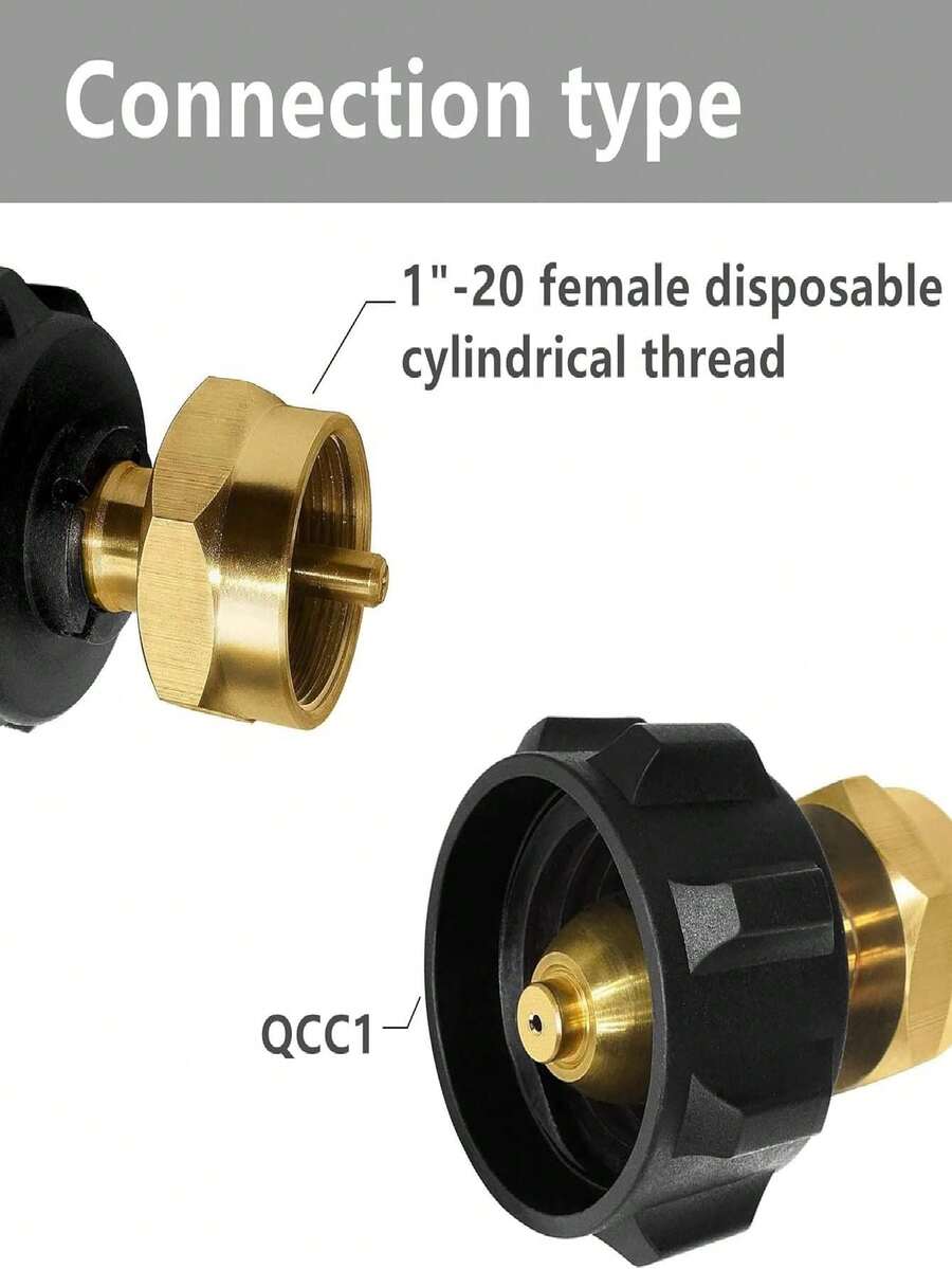 Propane Refill Adapter, LP Gas Cylinder Tank Coupler - Fits QCC1 ...