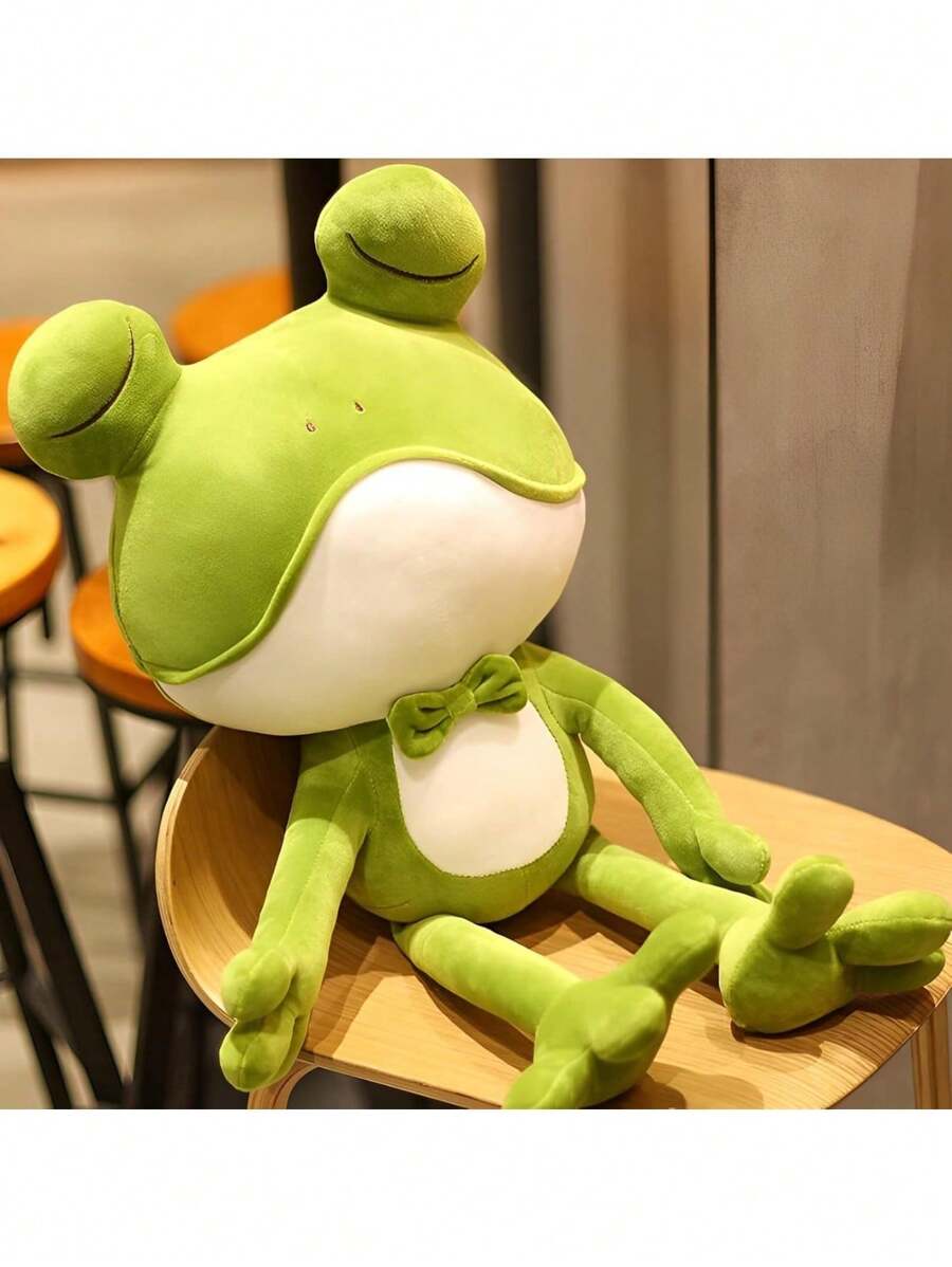 Teal Frog Plush Stuffed Animal - Cute Frog Plush Pillow, Kawaii Frog ...