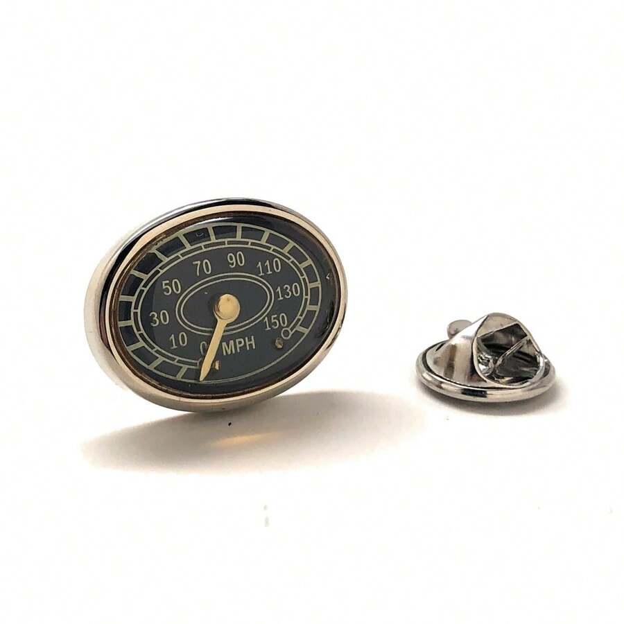 Perfect Cufflinks Lapel Pin Dark Blue Car Speedometer Gauge White ...