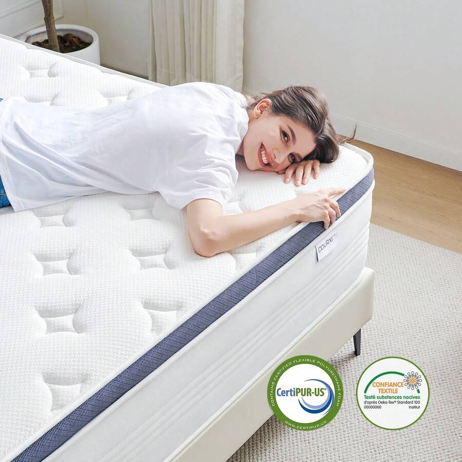 Dourxi Queen Size Mattresses, 14 Inch Queen Mattress In A Box With Gel ...
