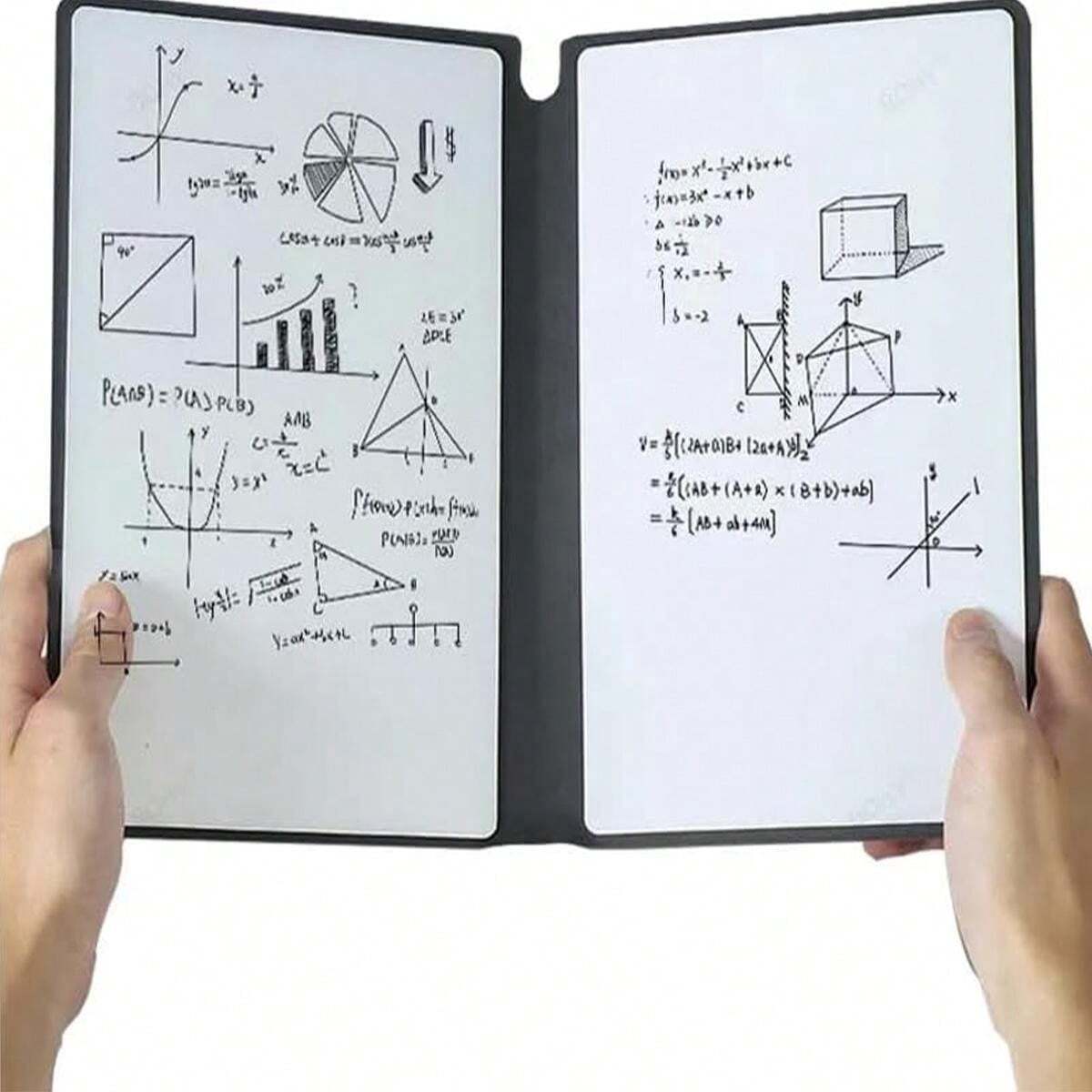 Dry Erase Whiteboard Notebook With Water-Based Marker, Non-Magnetic ...